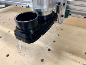 CNC Router | Dust Hood/Boot/Shoe | with Clear Skirt for Makita RT0701C ...